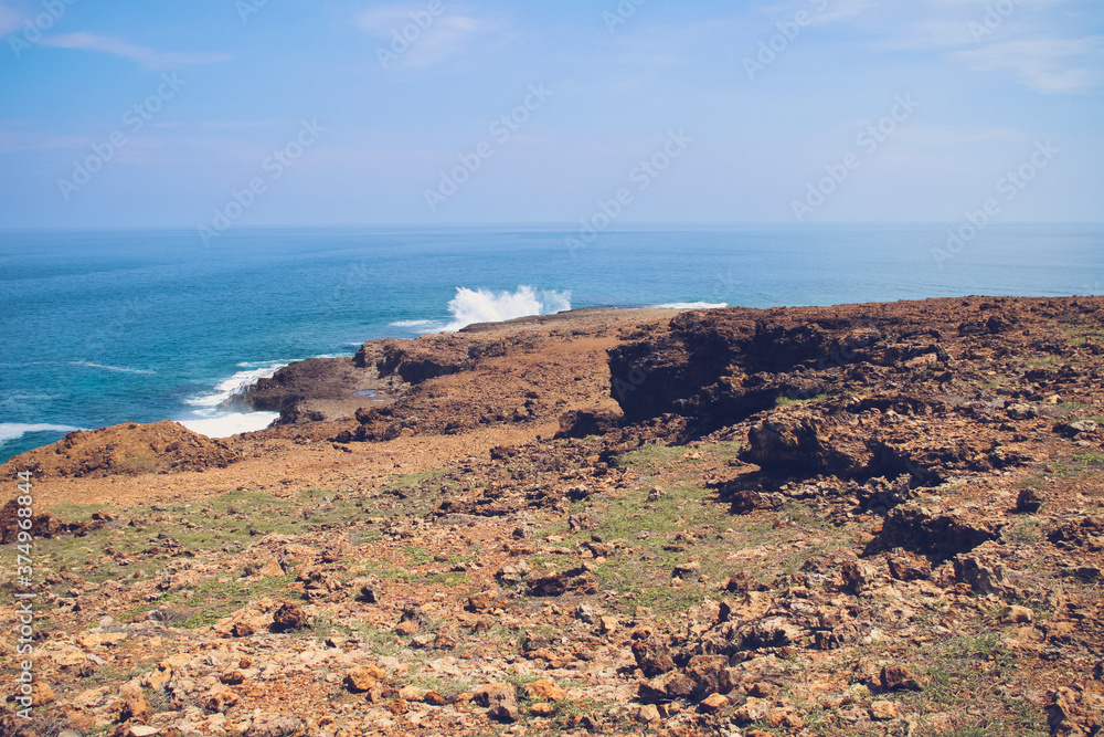 touring aruba in the caribbean natural pool and desert. exploring the ...