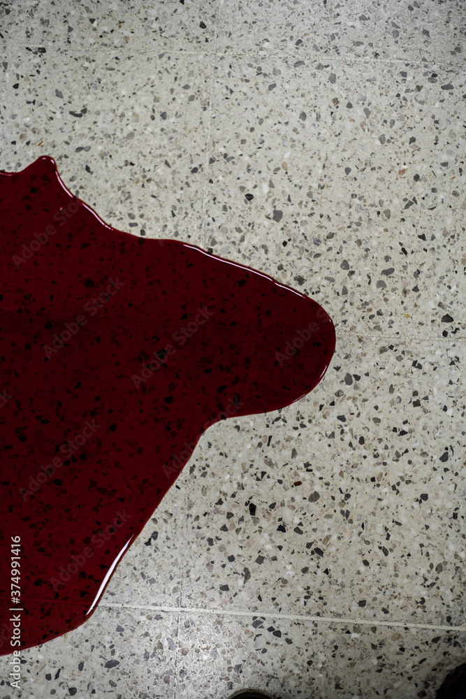 Pool of blood. Stock Photo | Adobe Stock