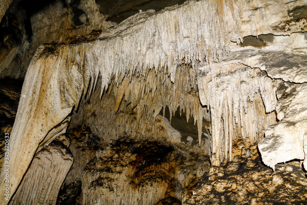 PETAR - Alto Ribeira Tourist State Park. Internal images of caves, with ...