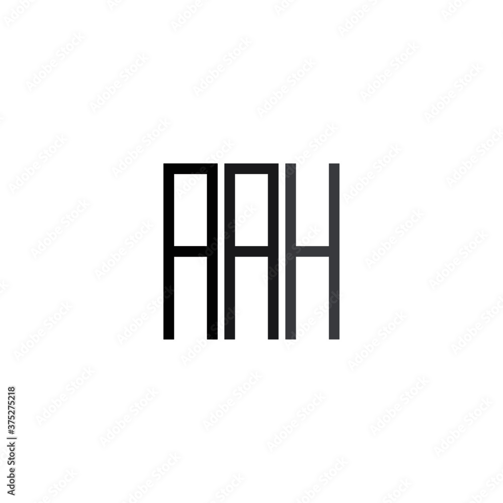 Vector de Stock AAH,HAA,AHA Initial Logo Letter of Symbol Company ...