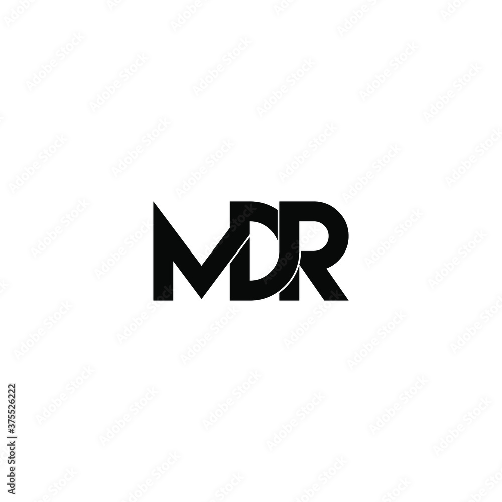 mdr letter original monogram logo design Stock Vector | Adobe Stock