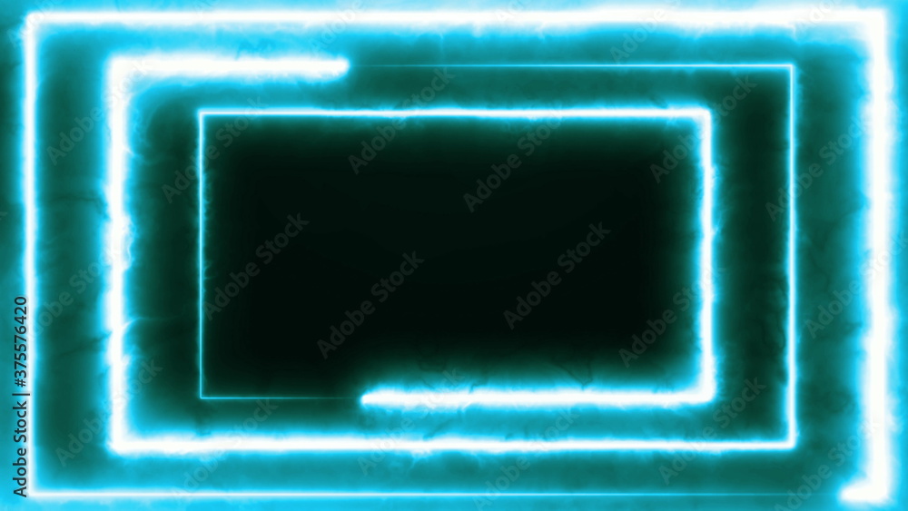 Ilustración de Stock Trendy digital blue neon backlit frames. Seamless ...