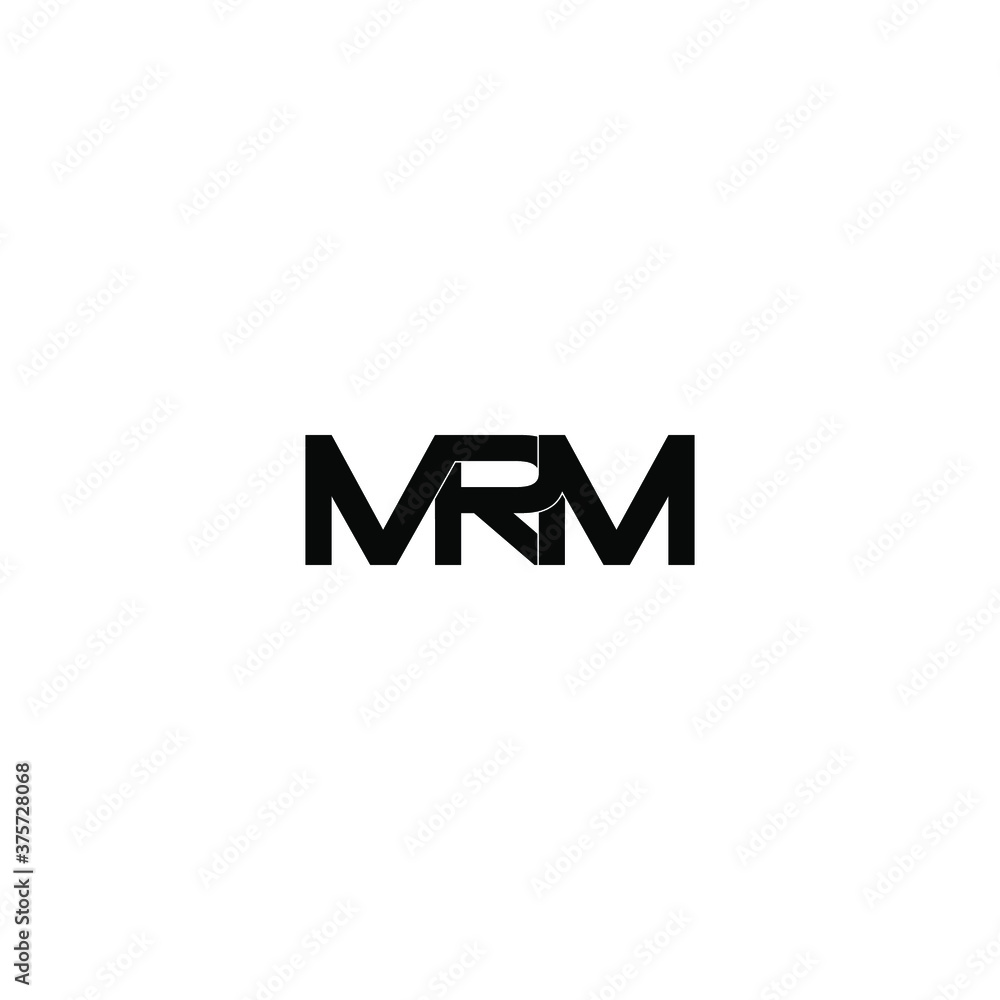mrm letter original monogram logo design Stock Vector | Adobe Stock
