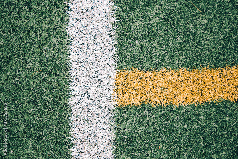 markings of a football field Stock Photo | Adobe Stock