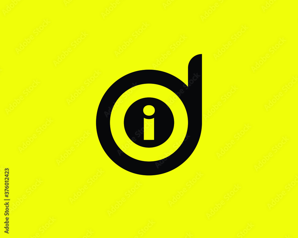 DI ID LETTER LOGO DESIGN VECTOR TEMPLATE. Stock Vector | Adobe Stock