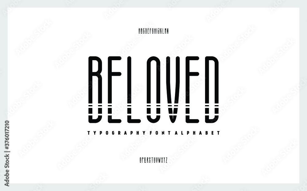 Condensed alphabet letters font and number. Timeless typography fonts ...