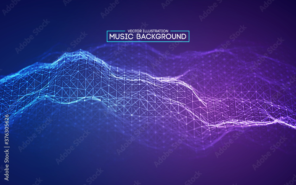 Blue background design. Colourful music background design. Abstract ...