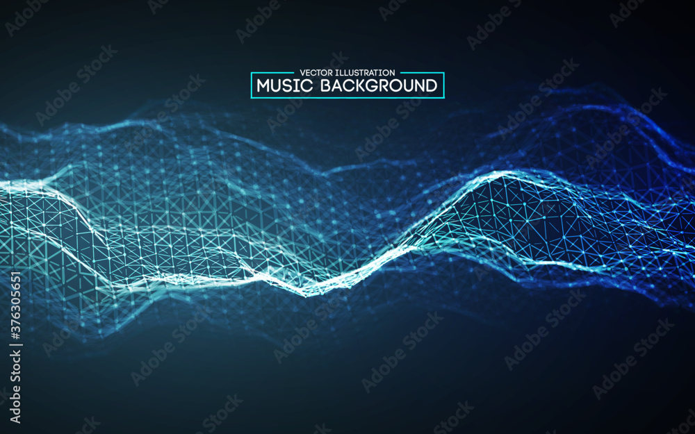 Blue background design. Colourful music background design. Abstract ...