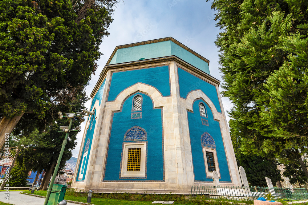 Green Tomb view. The Green Tomb (Yesil Türbe) is a mausoleum of the ...