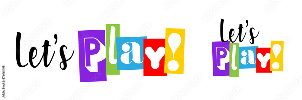 Let's play Stock Vector | Adobe Stock