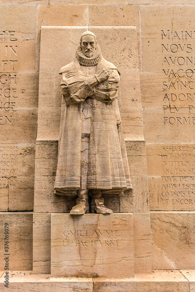 Foto de Stock International Monument of Reformation Wall (1909) in Parc ...