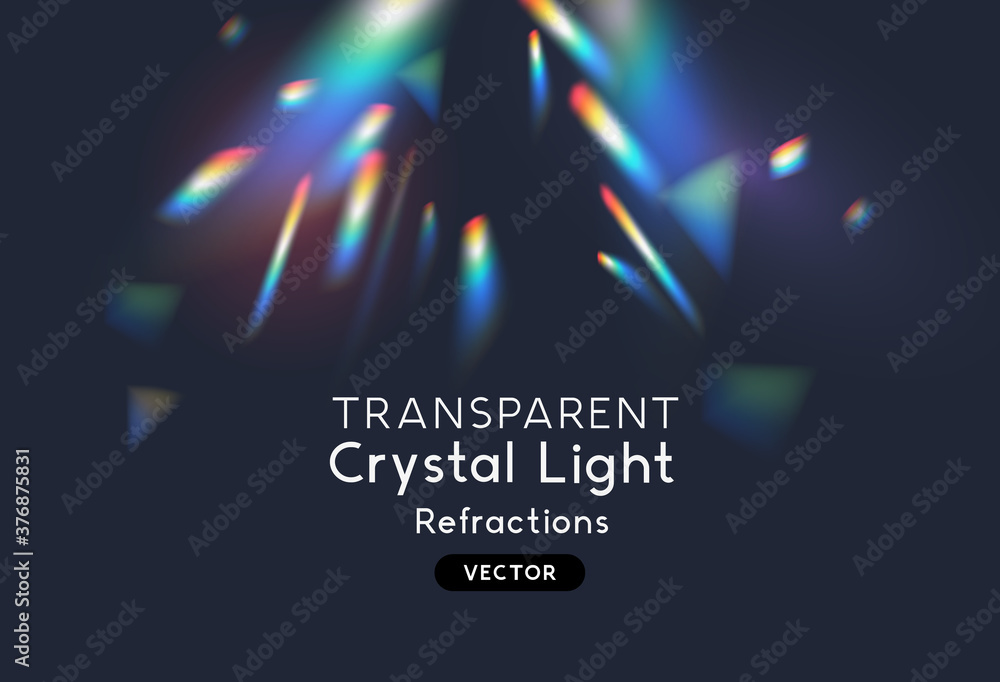 Overlay crystal light refraction pattern for adding effects to ...