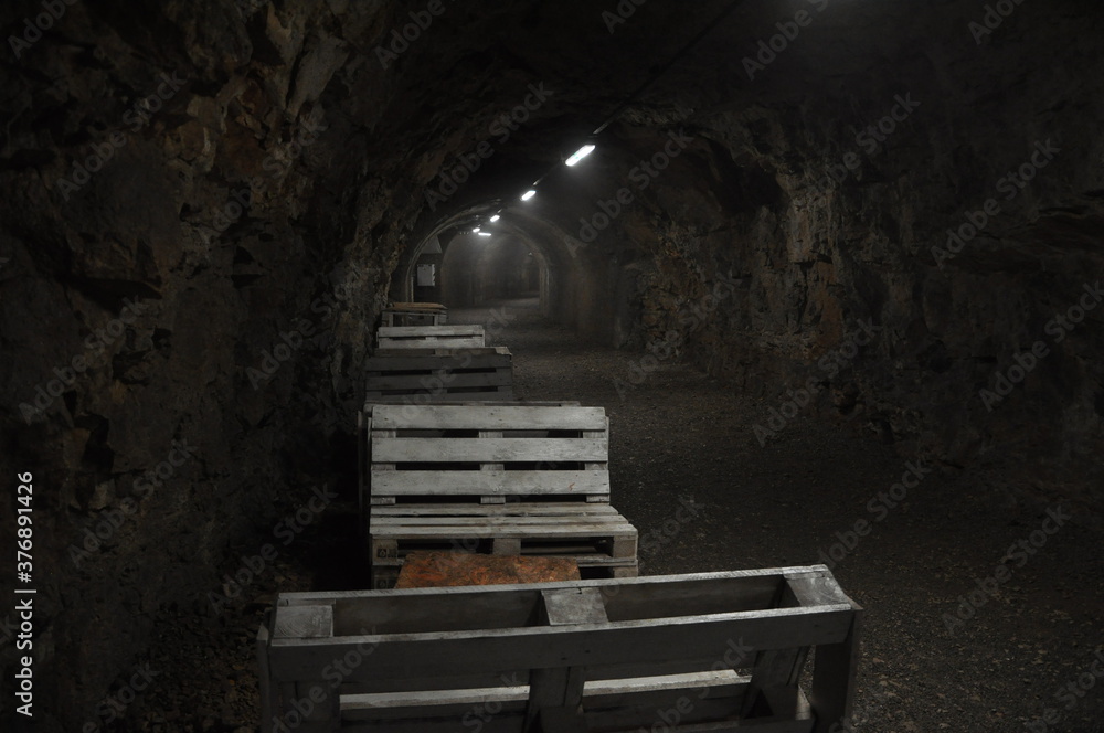 Tunnel of Rijeka built for world war 2. It used to be military object ...