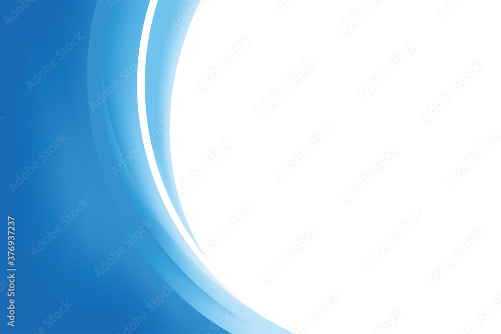 Abstract Smooth Blue Curvy Background Design Template Vector, Blurry ...