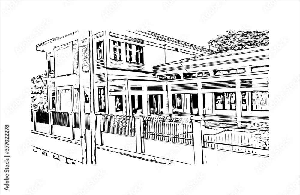 Building view with landmark of Bago, formerly known as Hanthawaddy, is ...