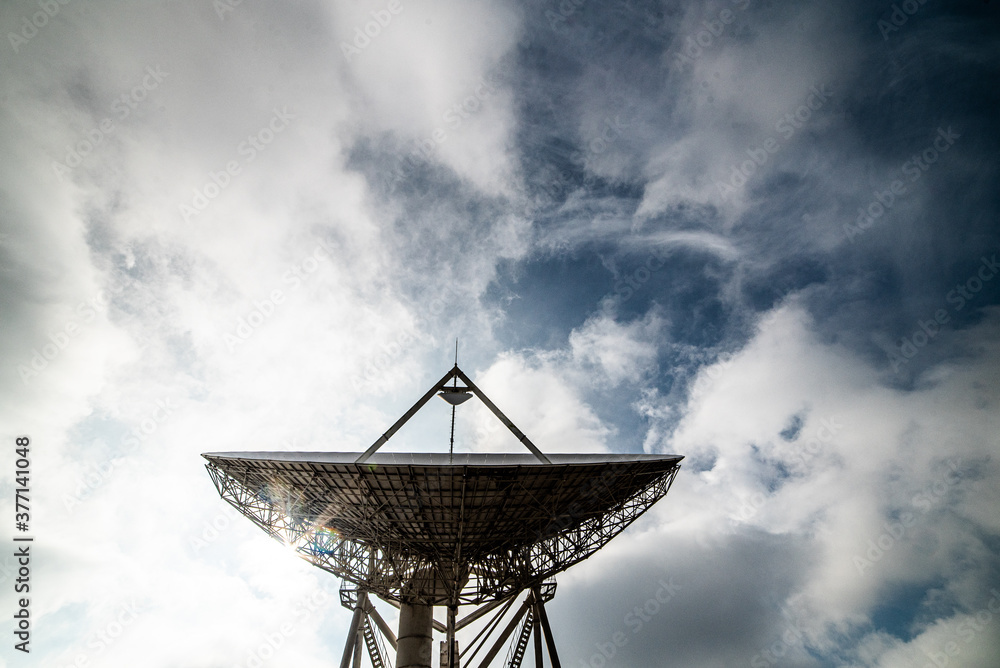 Satellite dish sky sunset communication technology network image ...