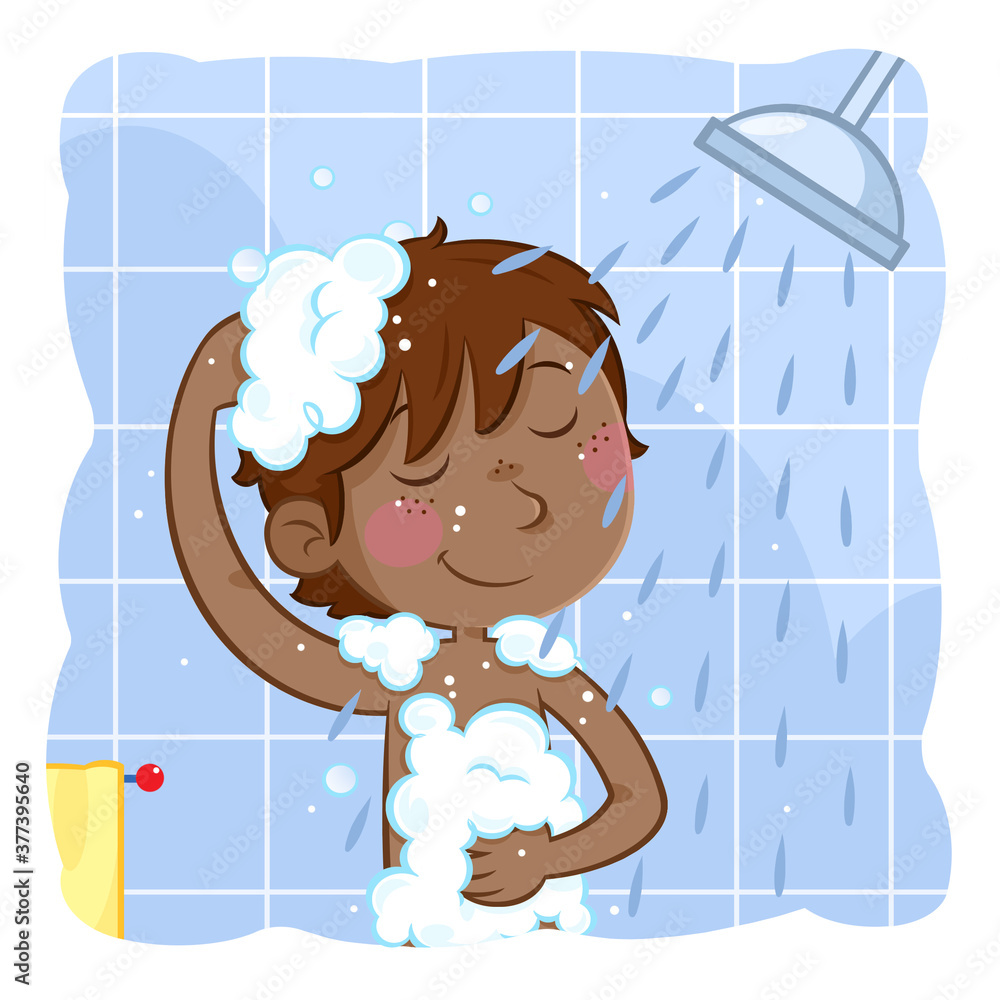 Animated Washing Hair