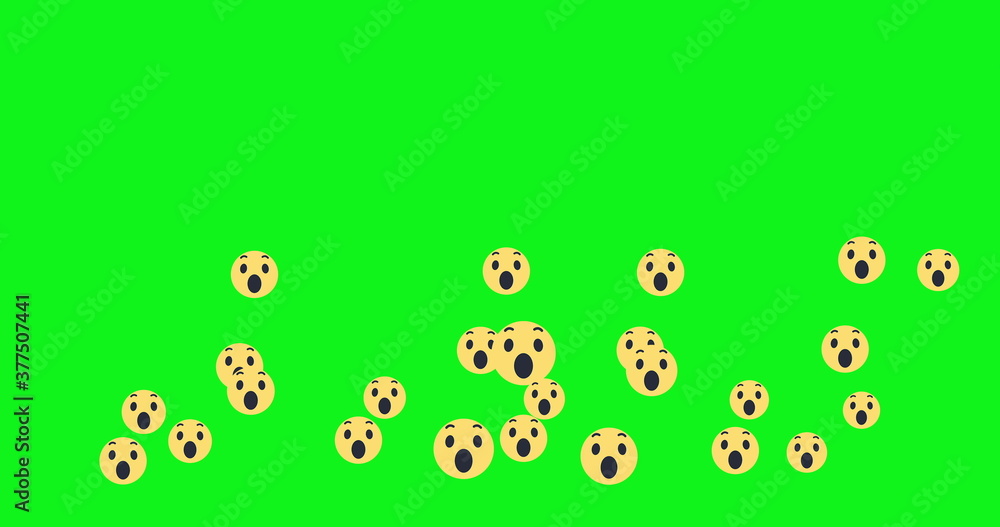 Face with Open Mouth Animated Emoji. Smileys Emotions Icons Animation ...