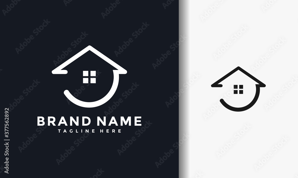 bubble house logo Stock Vector | Adobe Stock