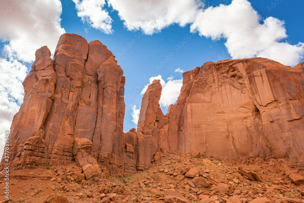 Big red rocks of Monument Valley. Navajo Tribal Park landscape, USA ...