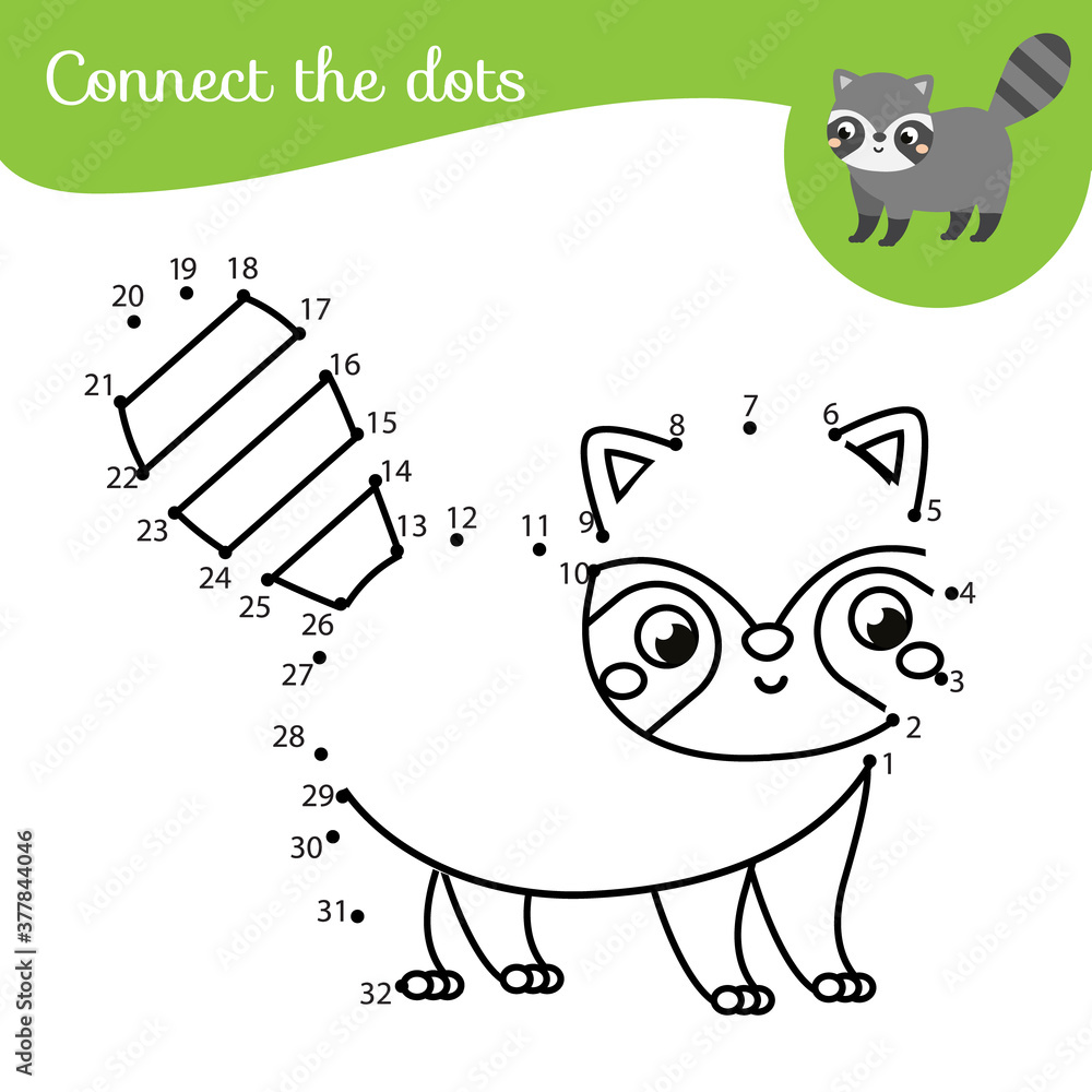 Connect the dots. Dot to dot by numbers activity for kids and toddlers ...
