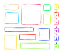 Colorful Number Border Frame Free Stock Photo - Public Domain Pictures