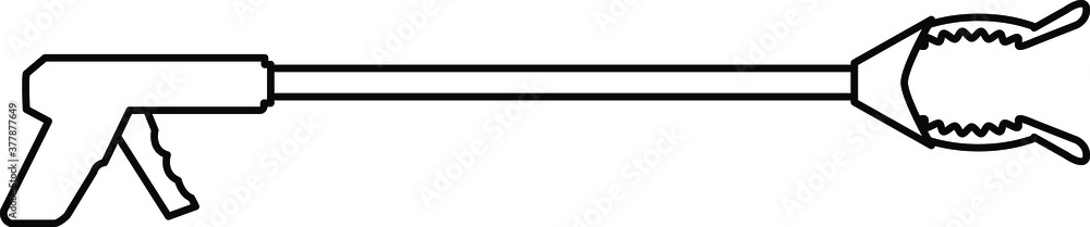 Grabber Reacher Tool icon , vector Stock Vector | Adobe Stock
