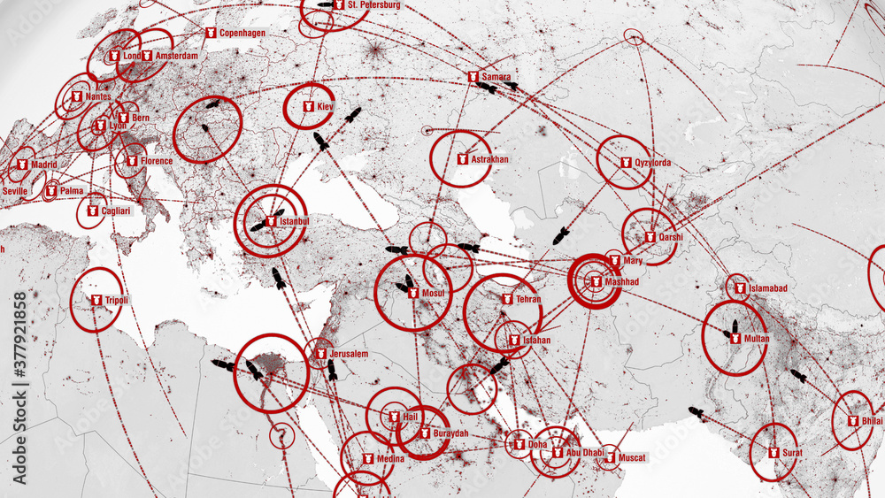 Nuclear Holocaust. Battlefield Maps. Terror Plans. Bombs fly between ...