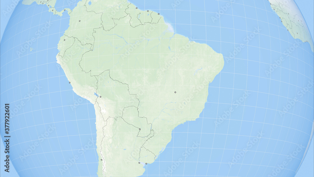 Brazil. State Borders and Capitals. Political Borders of South American ...