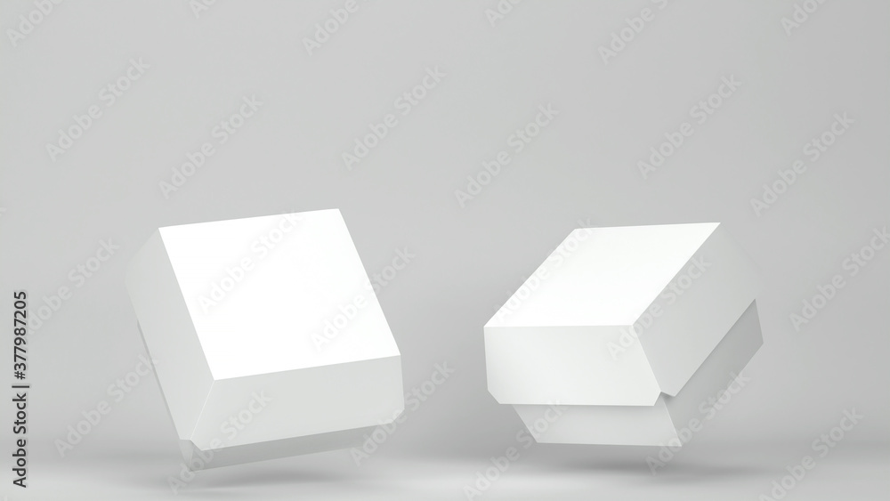 Blank burger packaging box mockup Stock Illustration | Adobe Stock