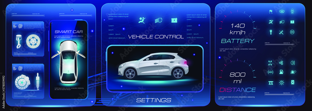 Mobile car service application design. Car settings management via ...