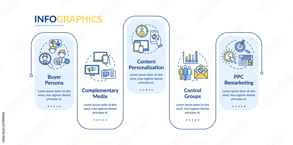 Social media marketing vector infographic template. Marketing campaign ...