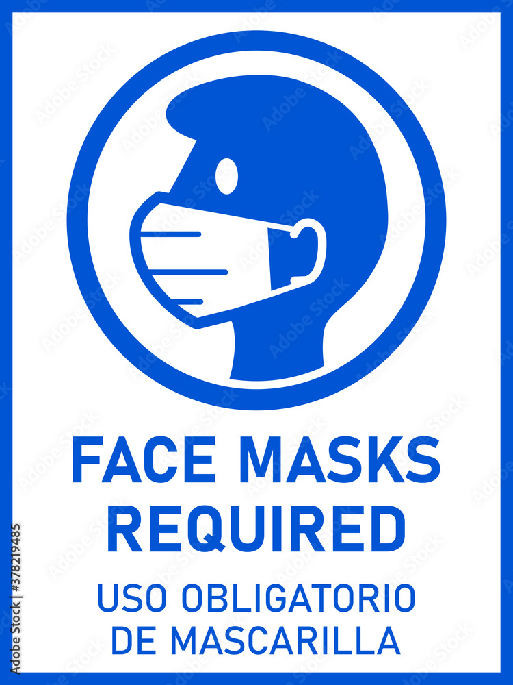 Vertical Bilingual Warning Sign in English and Spanish with Phrases ...