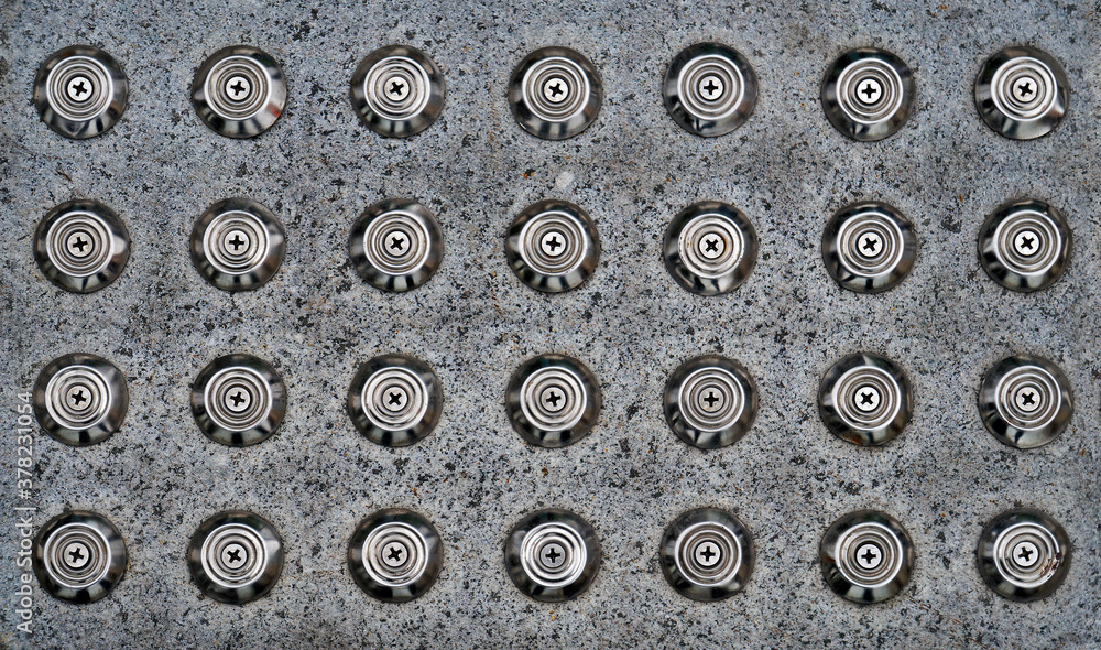 Warning bumps pattern for blind people Stock Photo | Adobe Stock