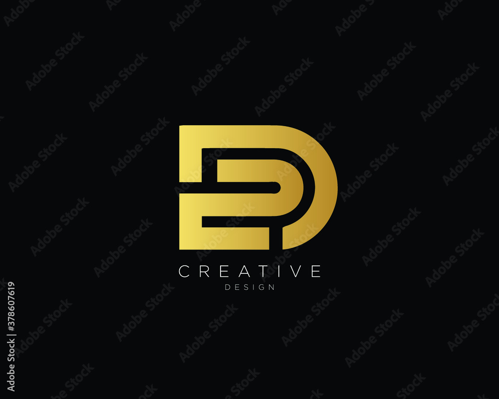 Professional and Minimalist Letter 2D D2 Logo Design, Editable in ...