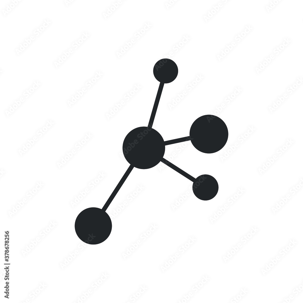 Vettoriale stock di line style protein amino acid icon. Geometric ...