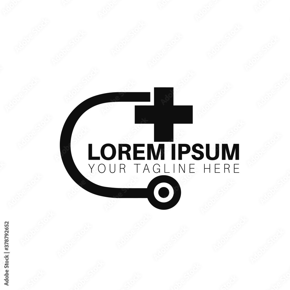 Doctor plus illustration vector logo design pharmacy and clinic and ...