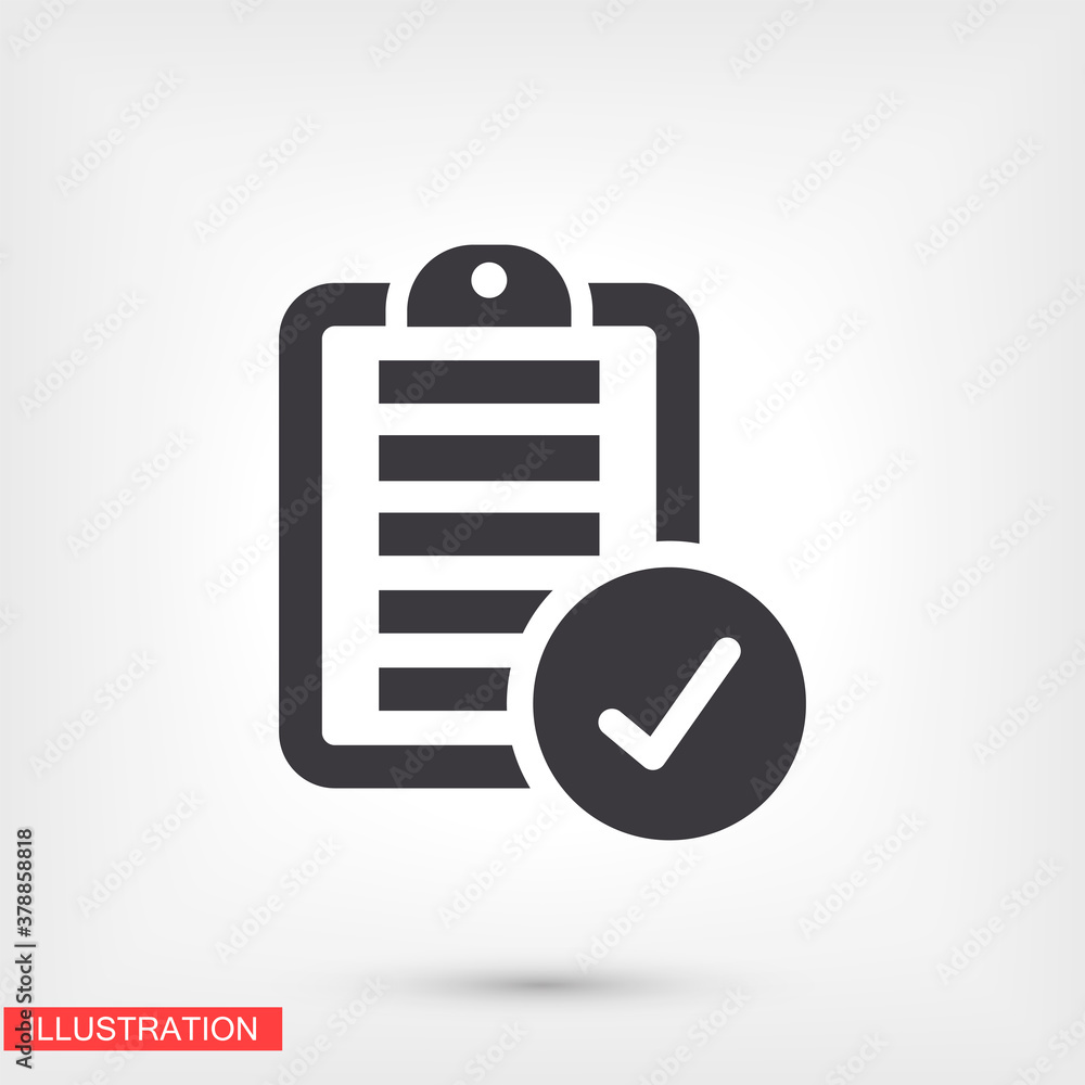 Vector de Stock notebook. note sheet. medical form to fill out with a ...