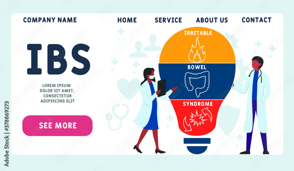 Stock-Vektorgrafik „Vector website design template . IBS - Irritable ...