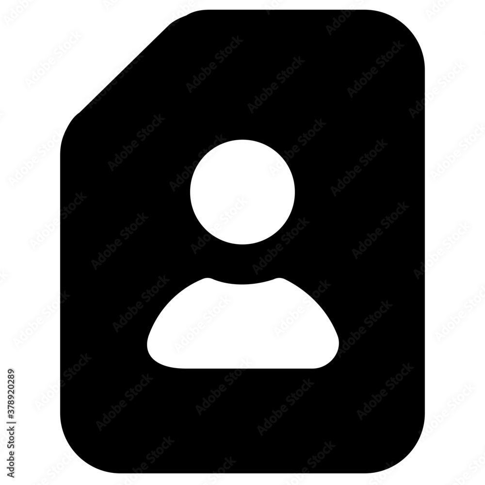 Personal biodata on a paper, cv vector in editable style Stock Vector ...