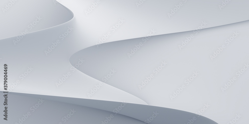 Abstract 3d render, white background design, modern illustration Stock ...