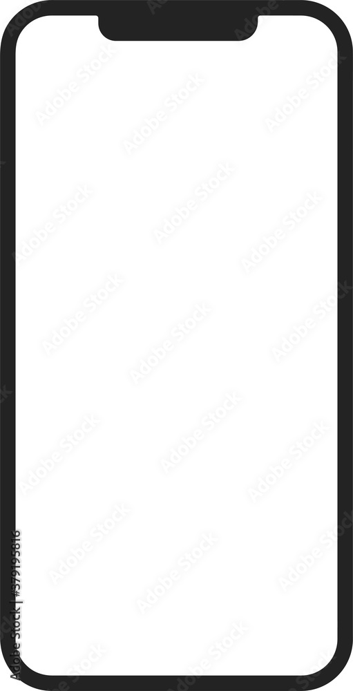 new vector Smartphone template for web interface, app demo mockup. No ...