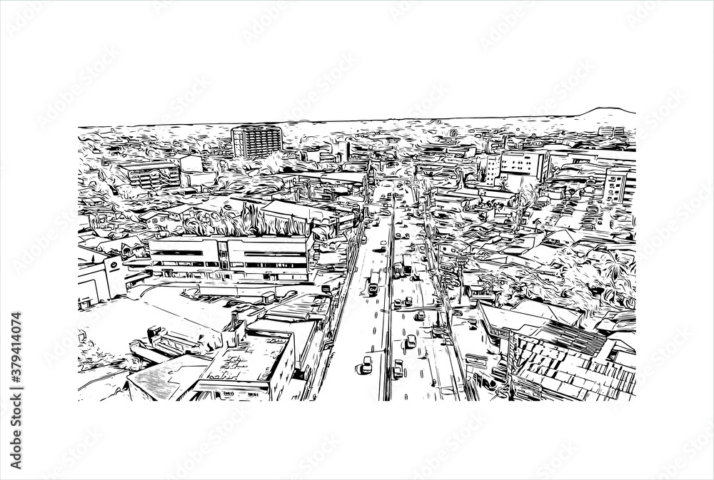 Building view with landmark of Batangas is a province in the ...