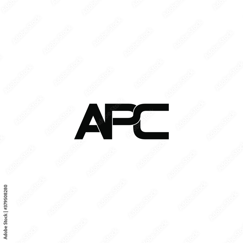 apc letter original monogram logo design Stock Vector | Adobe Stock