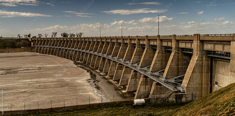 Garrison Dam near Bismarck North Dakota is a earth fill embankment dam ...