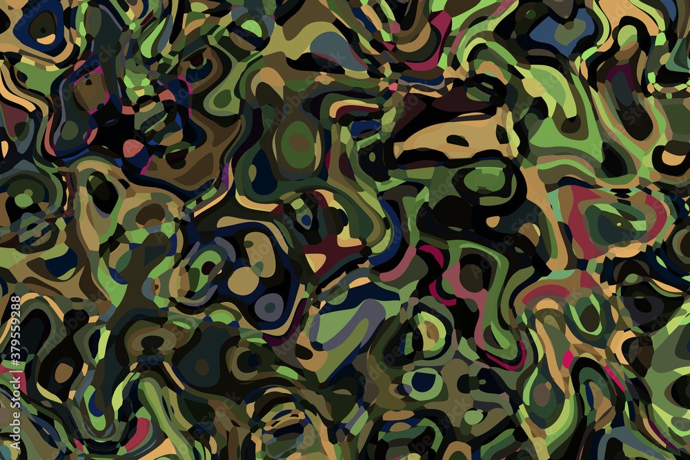 Ilustración de Stock Camo Landing Page Design.Flow Line Texture. Color ...