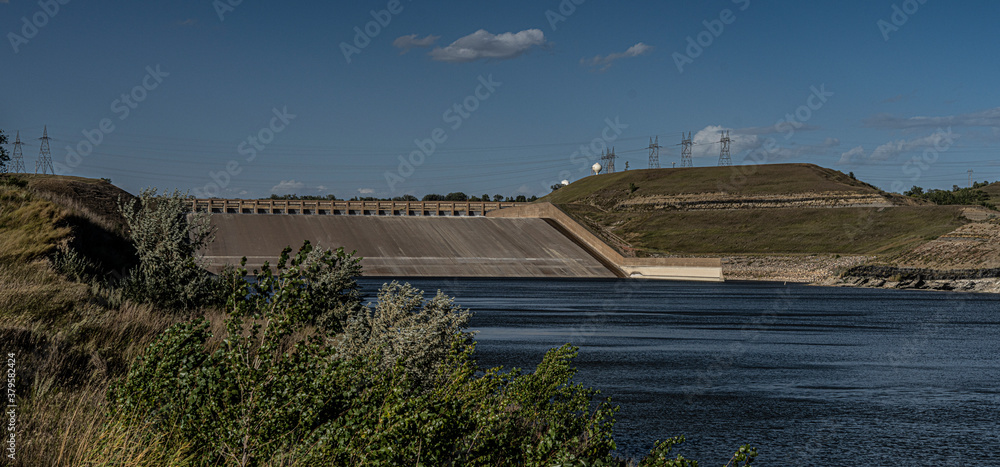 Foto de Stock Garrison Dam near Bismarck North Dakota is a earth fill ...