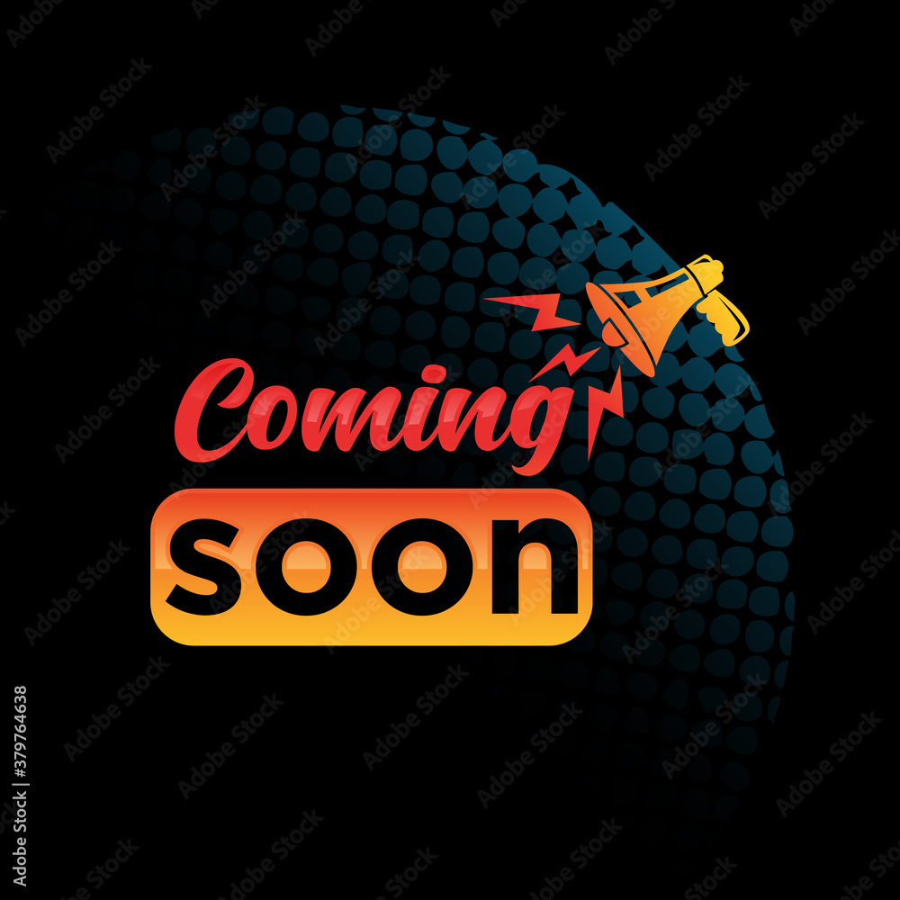 Coming Soon Icon template color editable. symbol vector sign isolated ...
