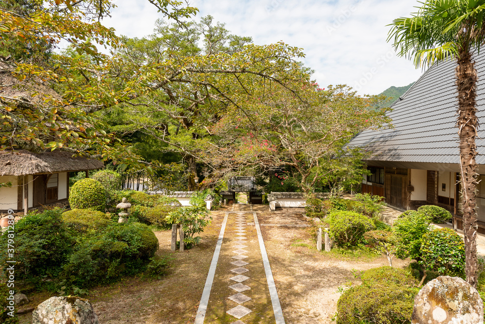 Approach to Daishu-ji temple in Sanda city, Hyogo, Japan. Translation ...