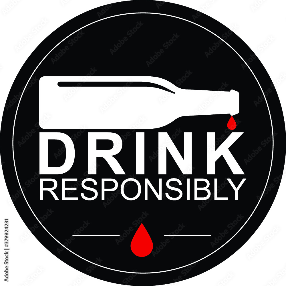 Drink Responsibly Logo Stock Vector | Adobe Stock